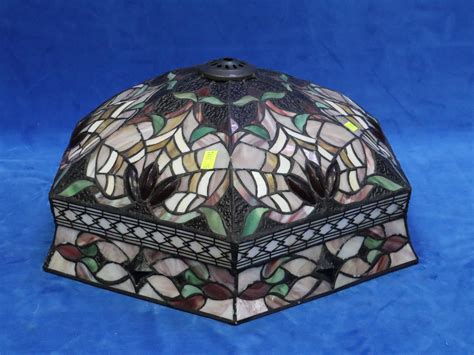 Lot Leadlight Style Shade Deco Shell Pattern