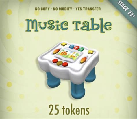 Second Life Marketplace Smart Toy Music Table