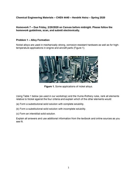 Homework Assignment 7 Warning Tt Undefined Function 32 Chemical Engineering Materials