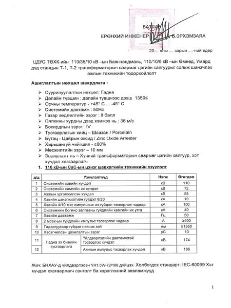 Техникийн тодорхойлолт СА с Pdf