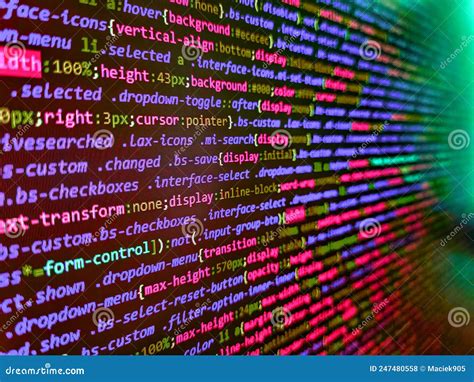 Abstract Source Code Background Project Managers Work New Idea It Business Company Html