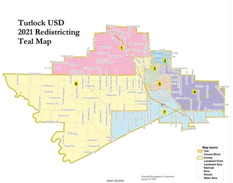 Tusd Unveils New District Map Turlock Journal