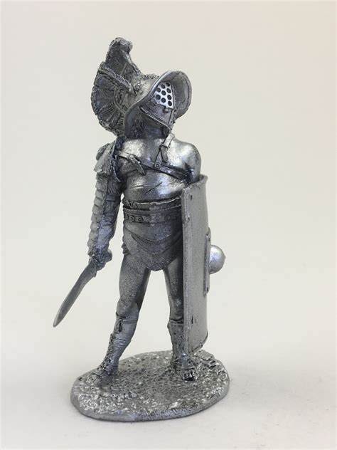 Murmillo Roman Gladiator 1 32 Scale Metal Toy Soldiers Ancient Rome
