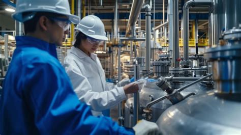 Premium Photo Production Processes Chemical Engineers In A Chemical