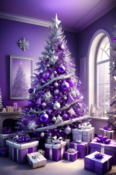 Pin By Shannon Smith On Christmas Purple Christmas Tree Purple