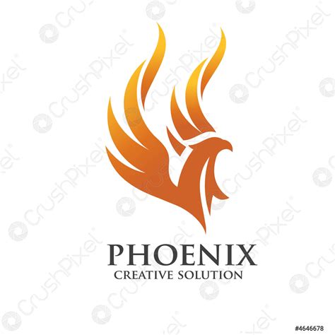 Phoenix Head Logo Vector Stock Vector 4646678 Crushpixel