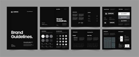 Premium Vector Brand Guideline Design And Brand Guide Layout Also Logo Guideline Template