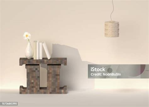 다른 질감의 한국어 알파벳 한글 세트 한국 전통 꽃 램프가 있는 장식 문자 ᄑ 3d 렌더링된 그림입니다 흰색 깨끗한 공간이 있는 사용자 정의 아트 글꼴입니다 0명에 대한