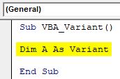 VBA Variant How To Declare Variant Data Type In Excel VBA