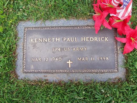 Kenneth Paul Hedrick 1940 1998 Find A Grave Memorial