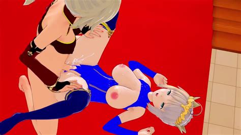 Futa Fate Mordred X Artoria Lancer 3d Hentai 無料ポルノビデオ Youporn