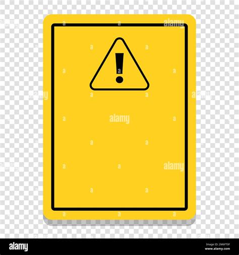 Warning Card Icon Caution Card Exclamation Mark And Copy Space