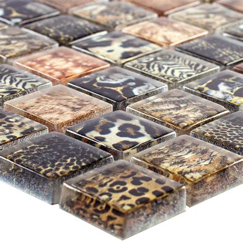 Mosaïque En Verre Carrelage Safari Brun 23
