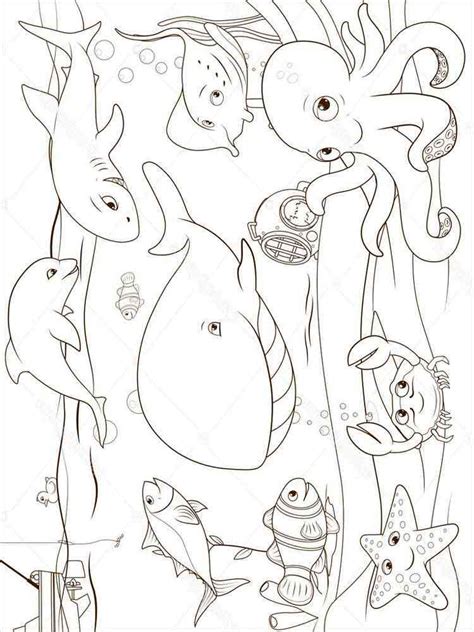 Underwater World Coloring Pages