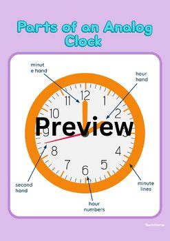 Parts Of A Clock Anchor Chart By Autocadcad Tpt