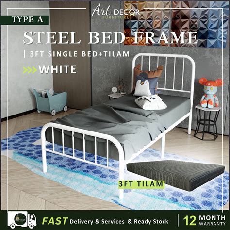 🔥ready Stock🔥single Bed With Tilam Single Katil Bujangset 3ft Single