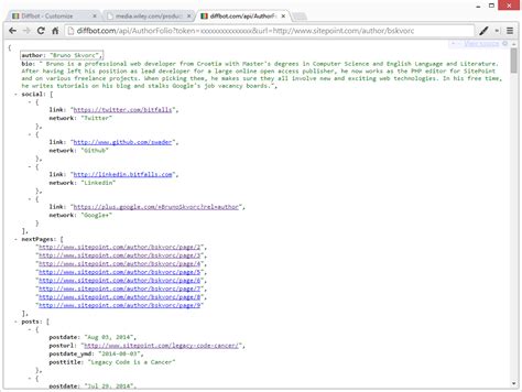 Diffbot Repeated Collections And Merged Apis — Sitepoint