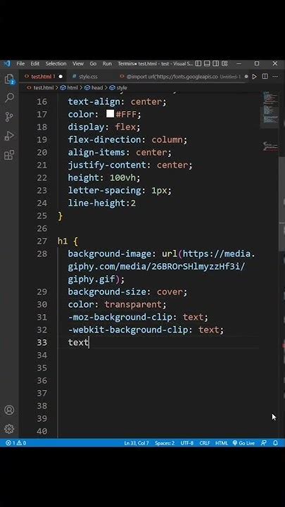 Css Text Animation Html Shorts Youtube
