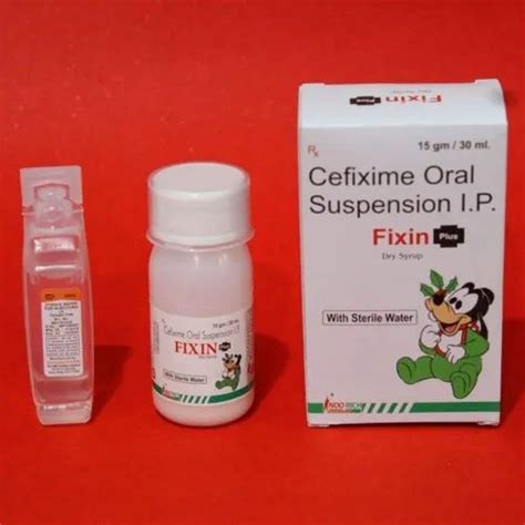Fixin Plus Injection Cefixime Oral Suspension Ip For Hospital Clinical At ₹ 72 27 Bottle In Mohali