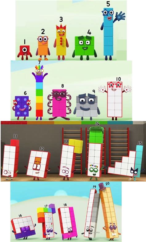 Numberblocks Printables 1 20 Pdf Printable Free Templates