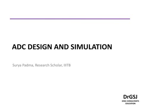 Cmos Analog Ic Design By Dr Gs Javed Refresher Course Batch 1 Pptx