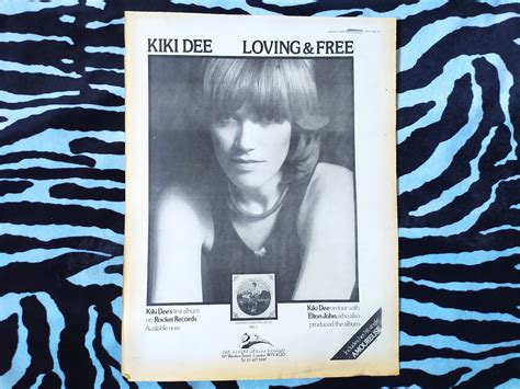 Original 1973 Kiki Dee Advertposter Rare Vintage Poster Loving