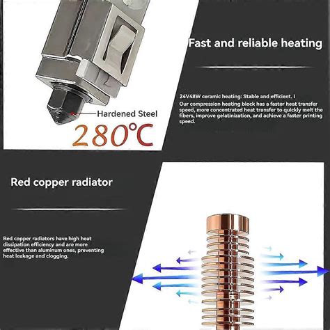 Upgraded Hotend For Flashforge Adventurer 5m Hotend Ad5m Nozzle Kit