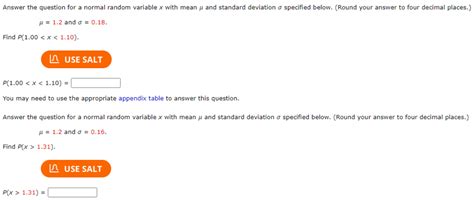 solved answer the question for a normal random variable x