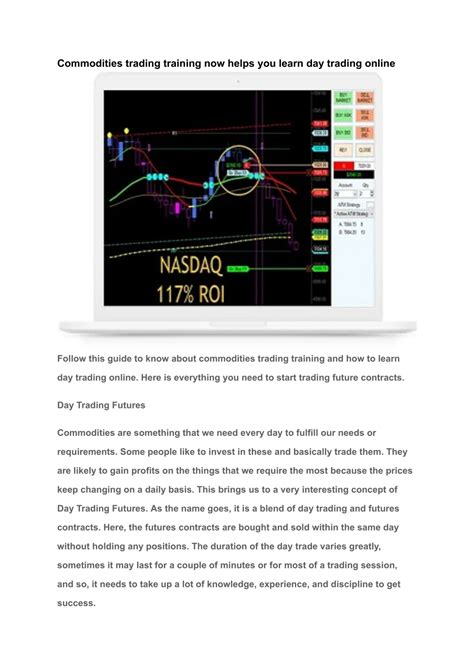 Ppt Commodities Trading Training Now Helps You Learn Day Trading