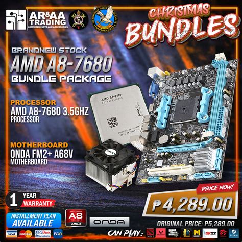 Brandnew Bundle Amd A8 7680 35ghz Processor And Onda Fm2 A68v Board