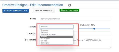 Recommendation Settings Lifecycle Insights