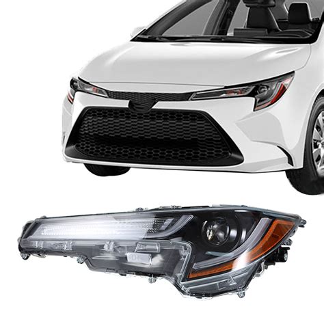 Labwork Led Headlights Assembly Replacement For 2020 2021 Toyota Corolla L Le Projector