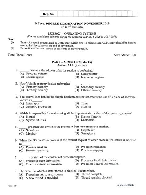 Operating Systems 1 Pdf Scheduling Computing Process Computing