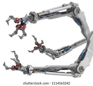 Robotic Tentacle Arm 3d Over White 库存插图 39002251 Shutterstock