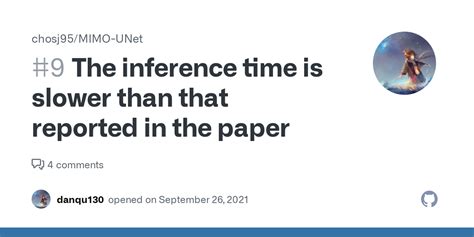 The Inference Time Is Slower Than That Reported In The Paper Issue Chosj MIMO UNet GitHub