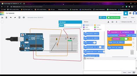 Circuit Design Tilt Sensor Tinkercad Youtube