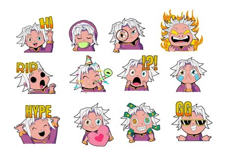 Premium Vector Cute Anime Emoji With Various Styles