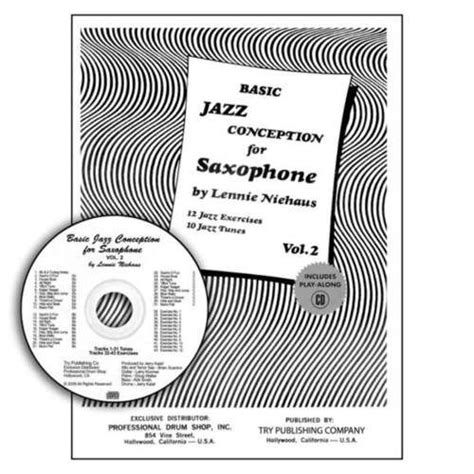 Basic Jazz Conception Vol 2 Set By Lennie Niehaus Saxophone Sheet Music