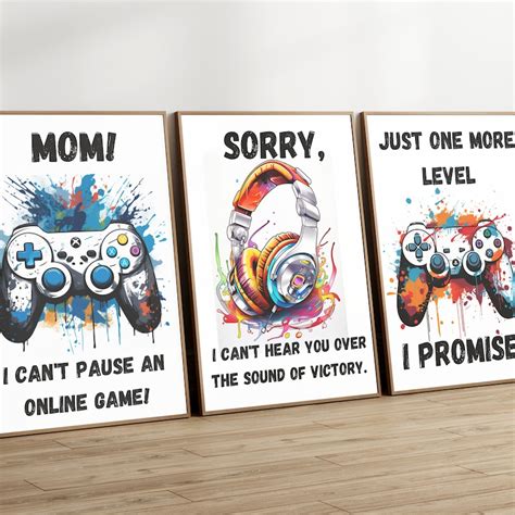 Gaming Poster Etsy Uk
