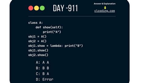 Python Coding Challenge Day 911 What Is The Output Of The Following