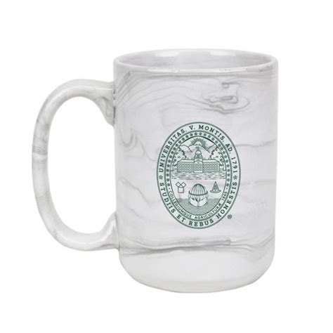 University Seal Faux Marble Mug The Uvm Bookstore