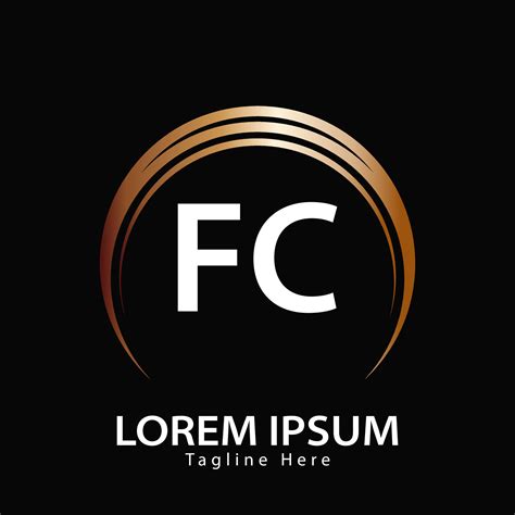 Letter FC Logo F C FC Logo Design Vector Illustration For Creative Company Business Industry