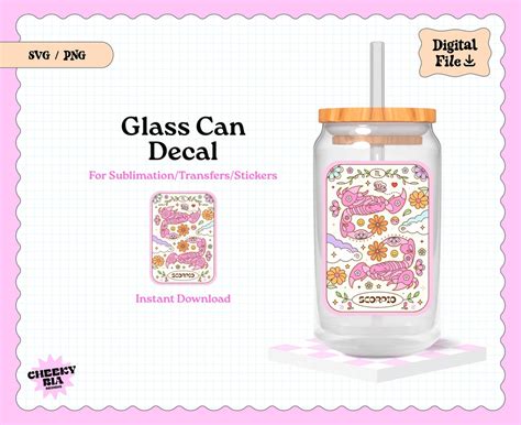 Zodiac Scorpio Decalstickerlabel Svg Png Retro Groovy Etsy