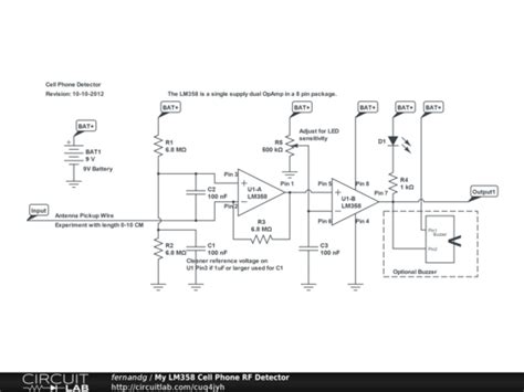 Circuit Diagram For Mobile Phone Detector