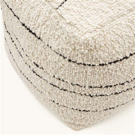 Linea Furniture Rory Wool Pouffe Temple And Webster
