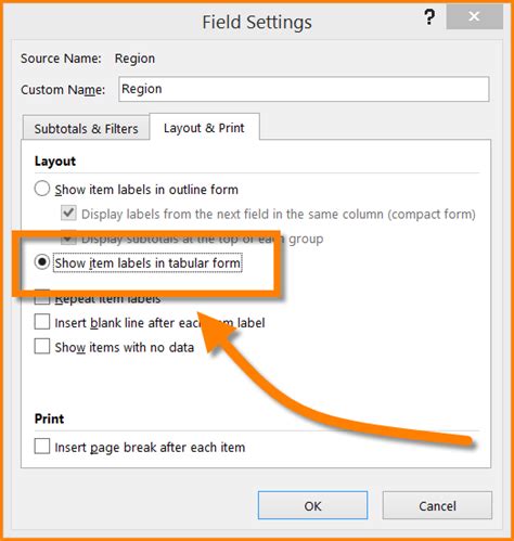 Excel Mixed Pivot Table Layout SkillForge