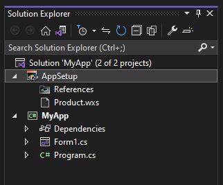 WiX Toolset Visual Studio Extension