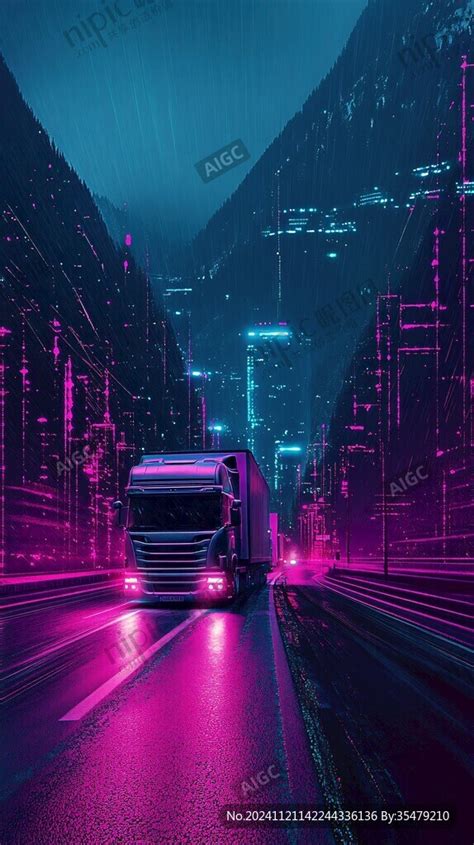 Ai创作图卡车主视 科技现代运输 智慧运输物流 大数据时代物流运输 智能挂车 运输科技 物流封面素材 交通运输物流快递 交通运输物流 交通运输封面 智慧物流 货车插画 智能物流智能设计 网络