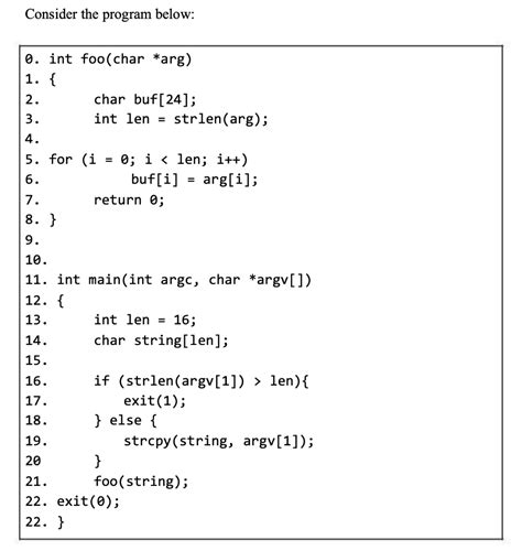 Solved Consider The Program Below A Which Buffer In This Chegg