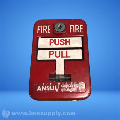 Ansul 428655 Red Push Pull Station Fire Alarm Ims Supply